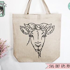 Goat Bandana SVG, Goat SVG File, Goat Cut File, Goat With Bandana ...