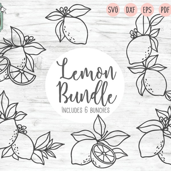 Lemon Svg - Etsy