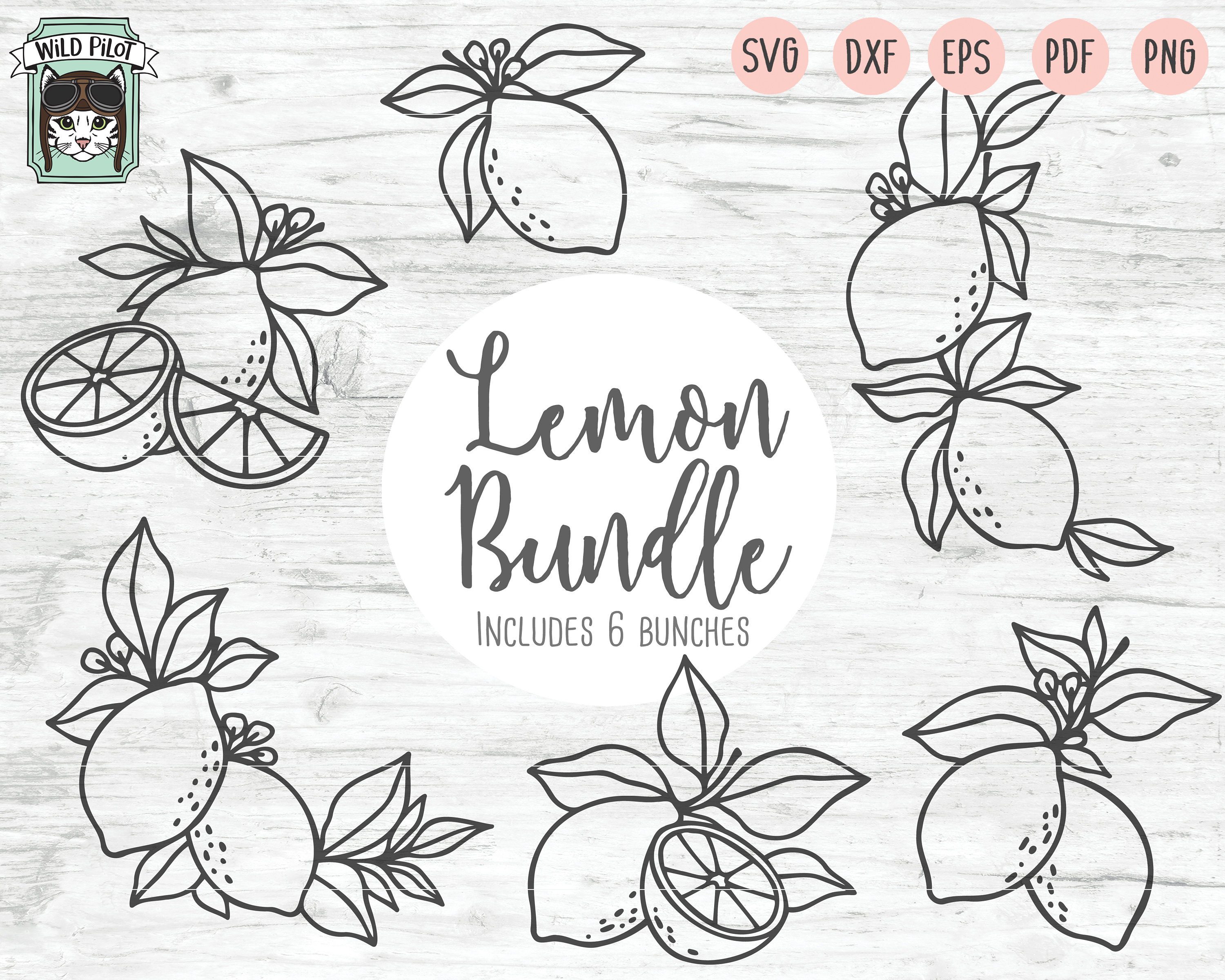 Lemons SVG File, Lemon Border SVG File, Summer Svg, Lemon Cut File ...