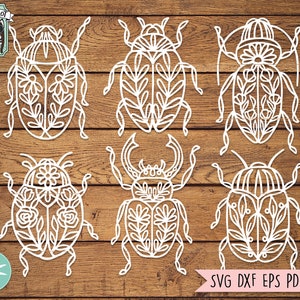 Bug Bundle SVG, Bug SVG Files, Beetle Svg, Scarab Svg, Bug Cut File ...