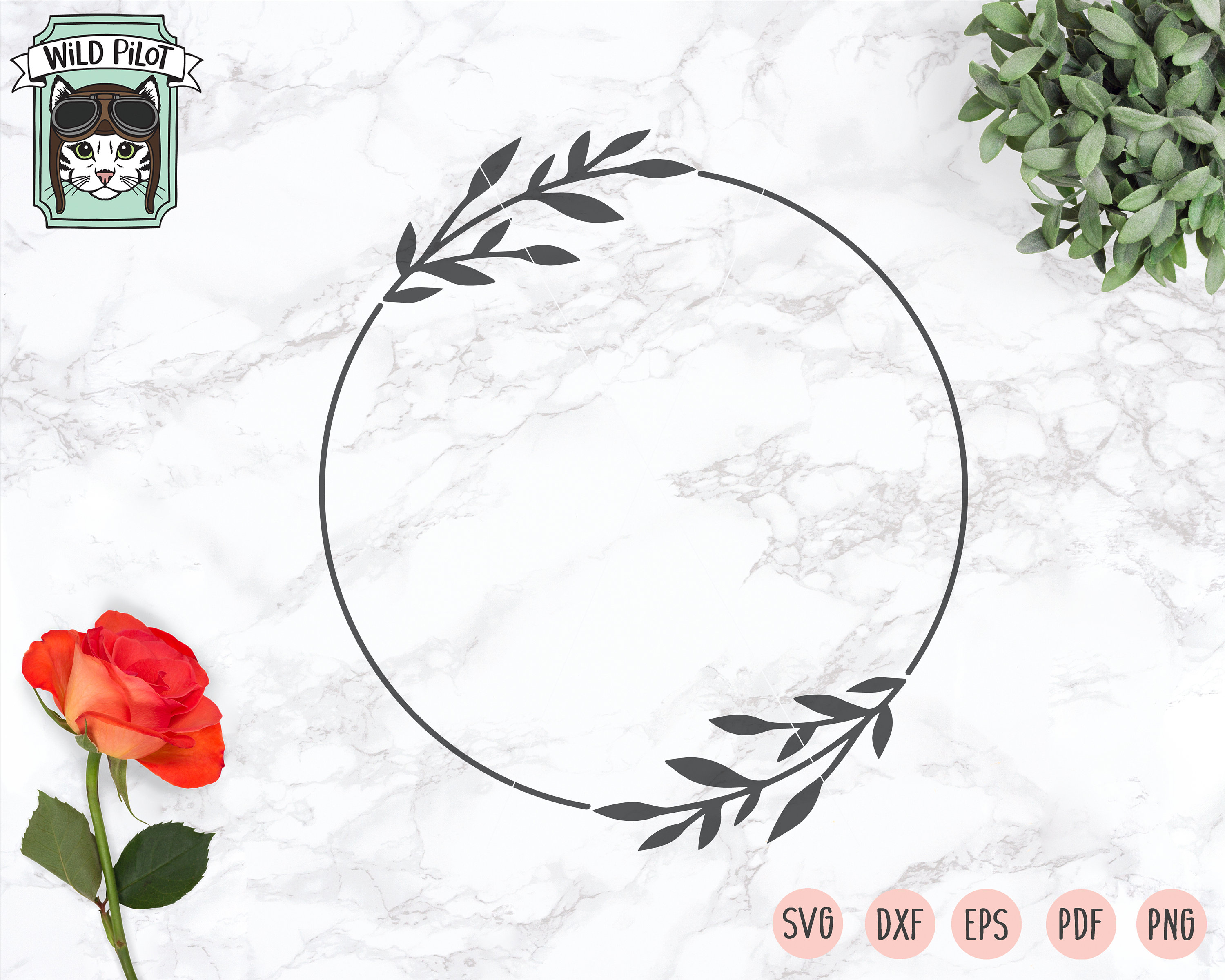 Wreath SVG File Laurel Wreath Svg Monogram Wreath SVG - Etsy