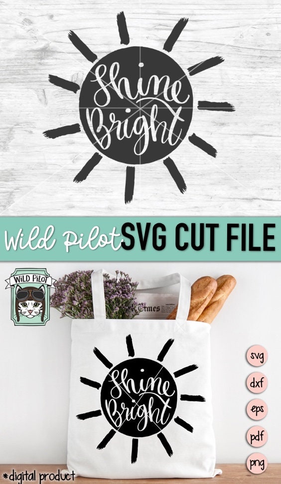 Shine Bright SVG Shine Bright SVG file Shine Bright Cut | Etsy