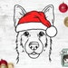 Dog Santa Hat Svg File Dog With Hat Svg Christmas Svg File - Etsy