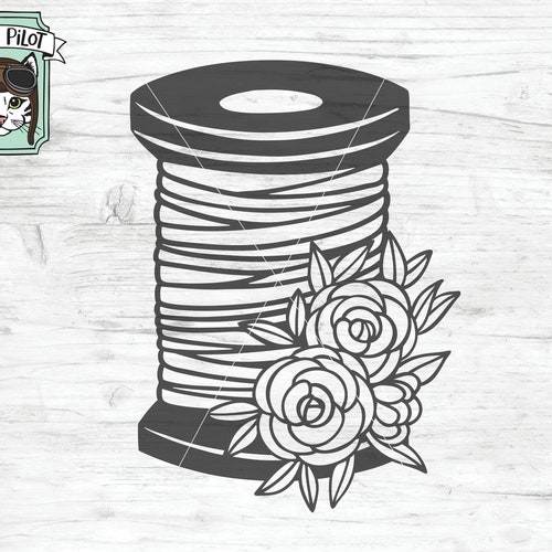 Sewing SVG File Spool of Thread Svg File Sewing Cut File - Etsy