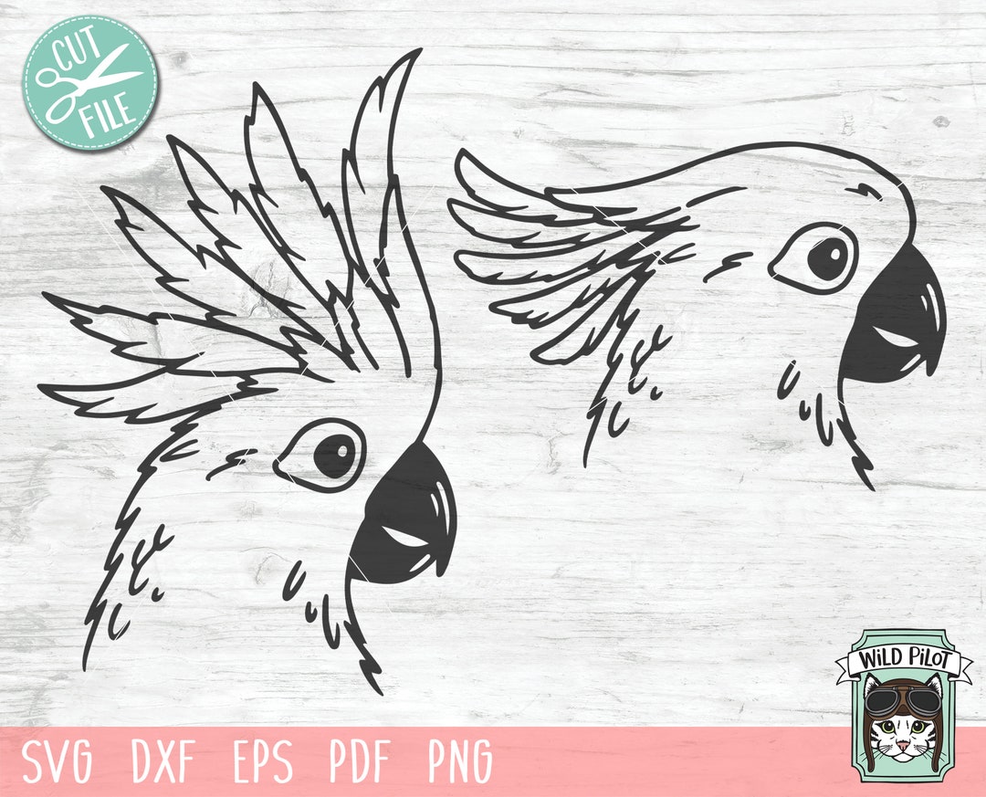 Cockatoo Svg File, Cockatoo Cut File, Animal Face, Australia Svg ...