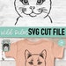 Cat Svg File, Cat Face Svg File, Cat Cut File, Animal Face Svg, Cute ...