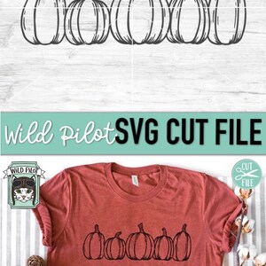 Pumpkin SVG, Row of Pumpkins SVG, Pumpkins Cut File, Thanksgiving Svg ...