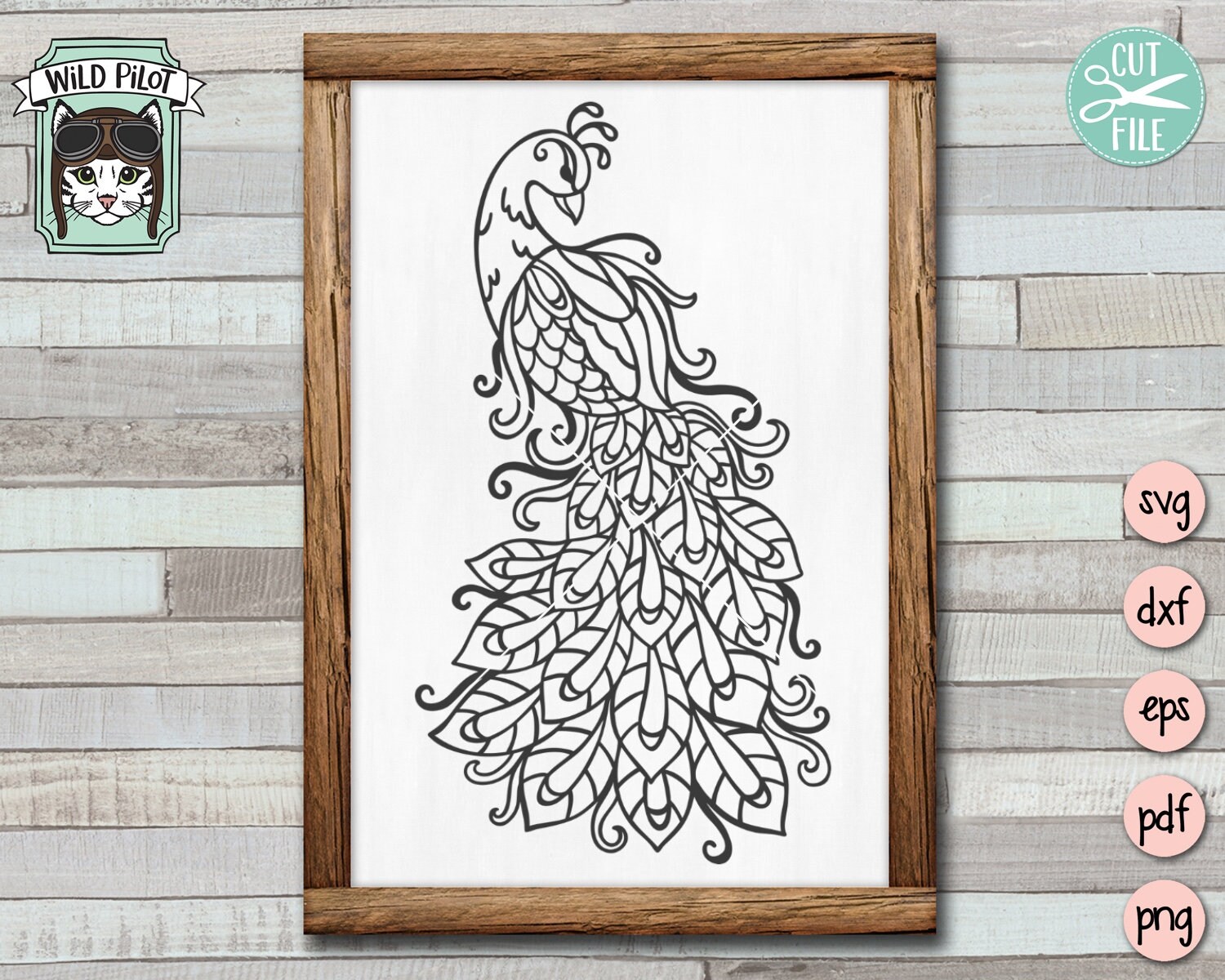 Peacock SVG File, Peacock Cut Files, Peacock Clipart, Peacock Clip Art ...