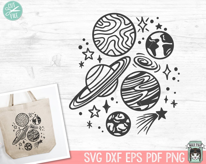 Solar System Svg, Space Bodies Svg, Stars Svg, Astronomy Svg, Universe ...