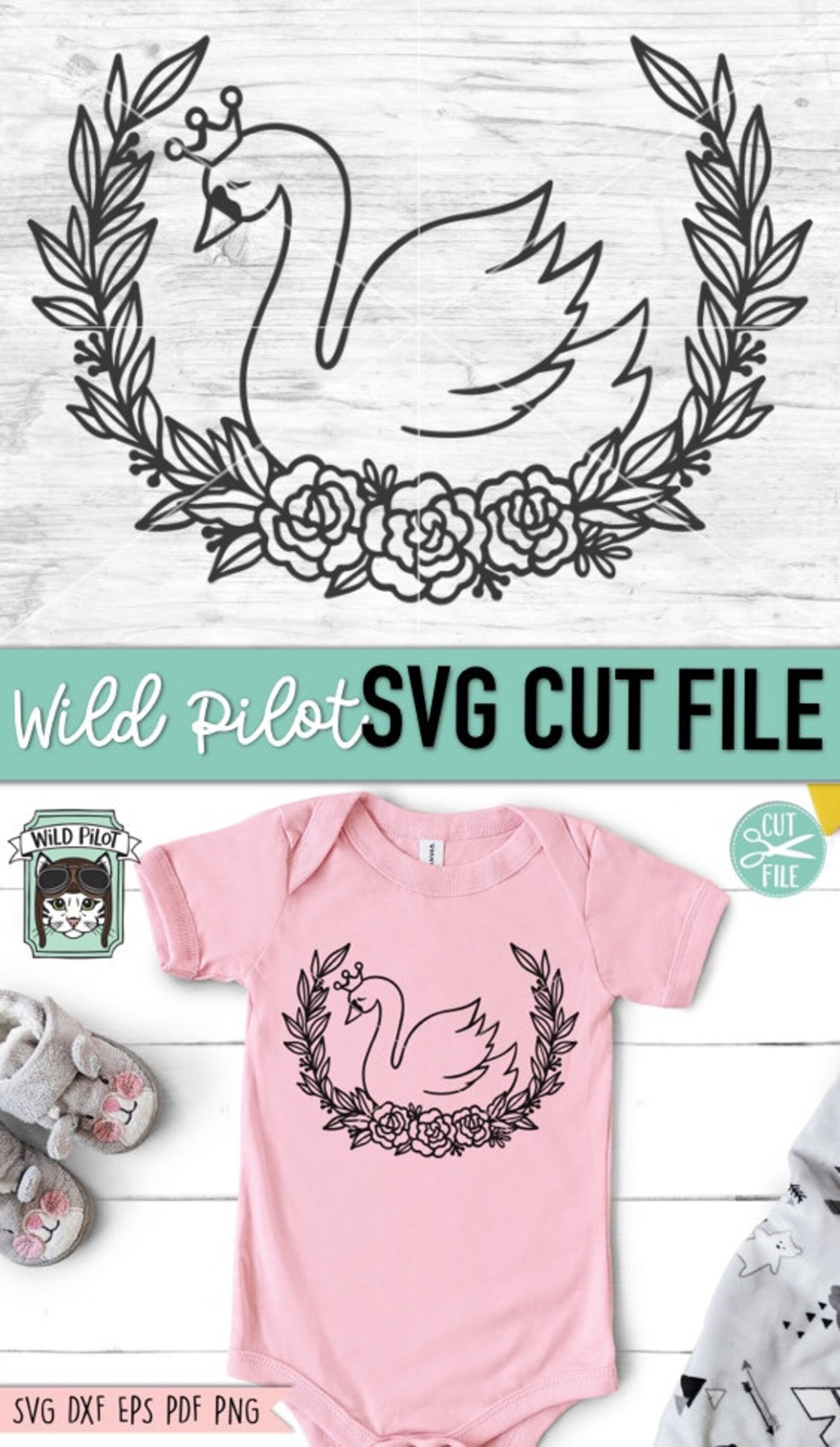 Swan svg file Swan cut file Swan Princess svg file Swan | Etsy