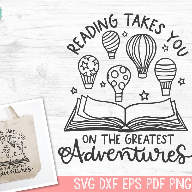 Reading Svg - Etsy