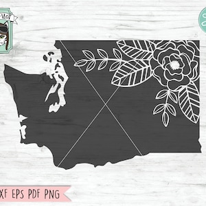 Washington Svg, Washington Silhouette Svg File, Washington Clipart ...