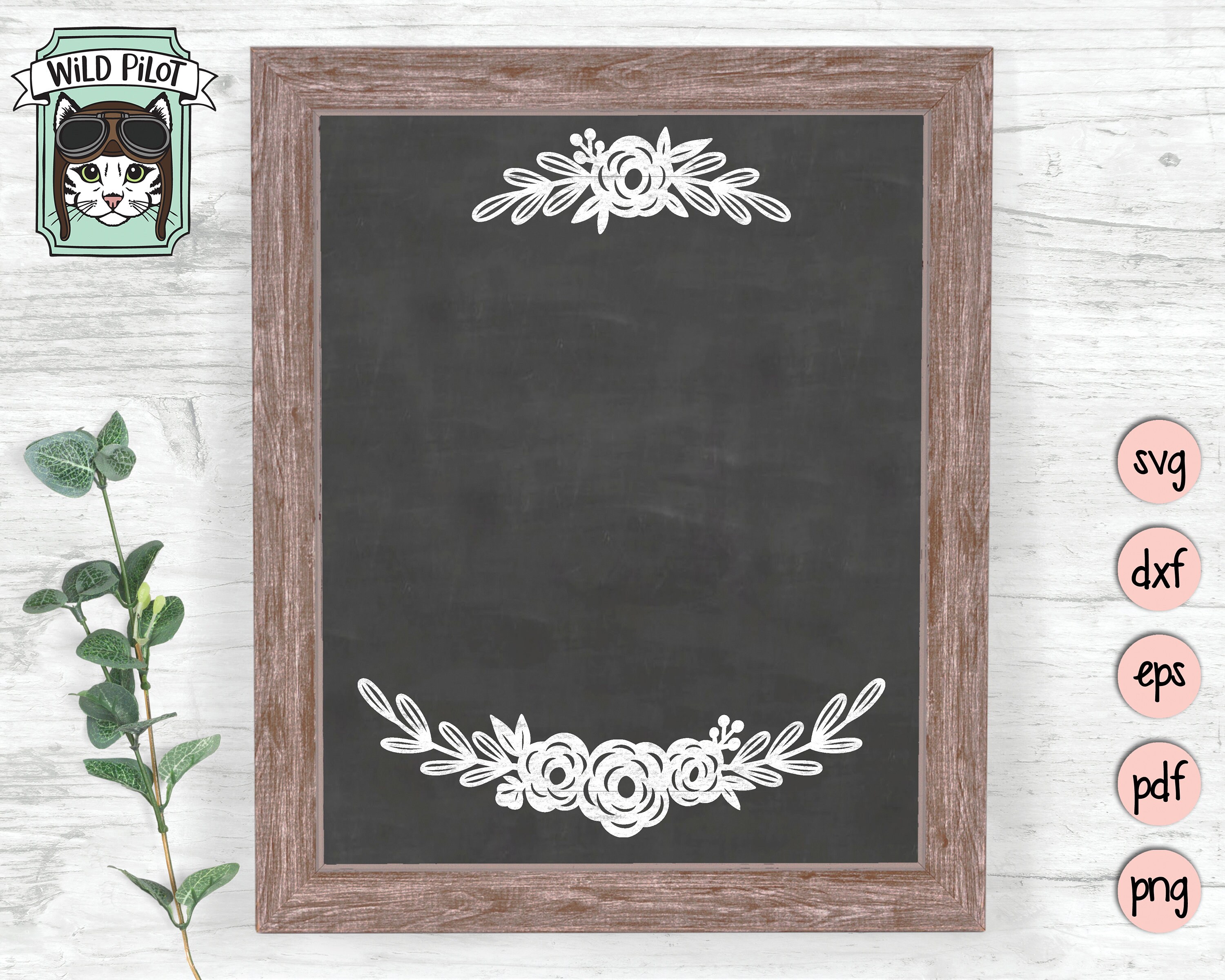 Flowers SVG File, Flower Border SVG, Flower Cut File, Line Divider Svg ...
