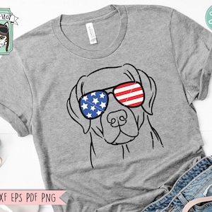 Labrador Retriever SVG, Fourth of July Dog Svg File, July 4th Lab Svg ...