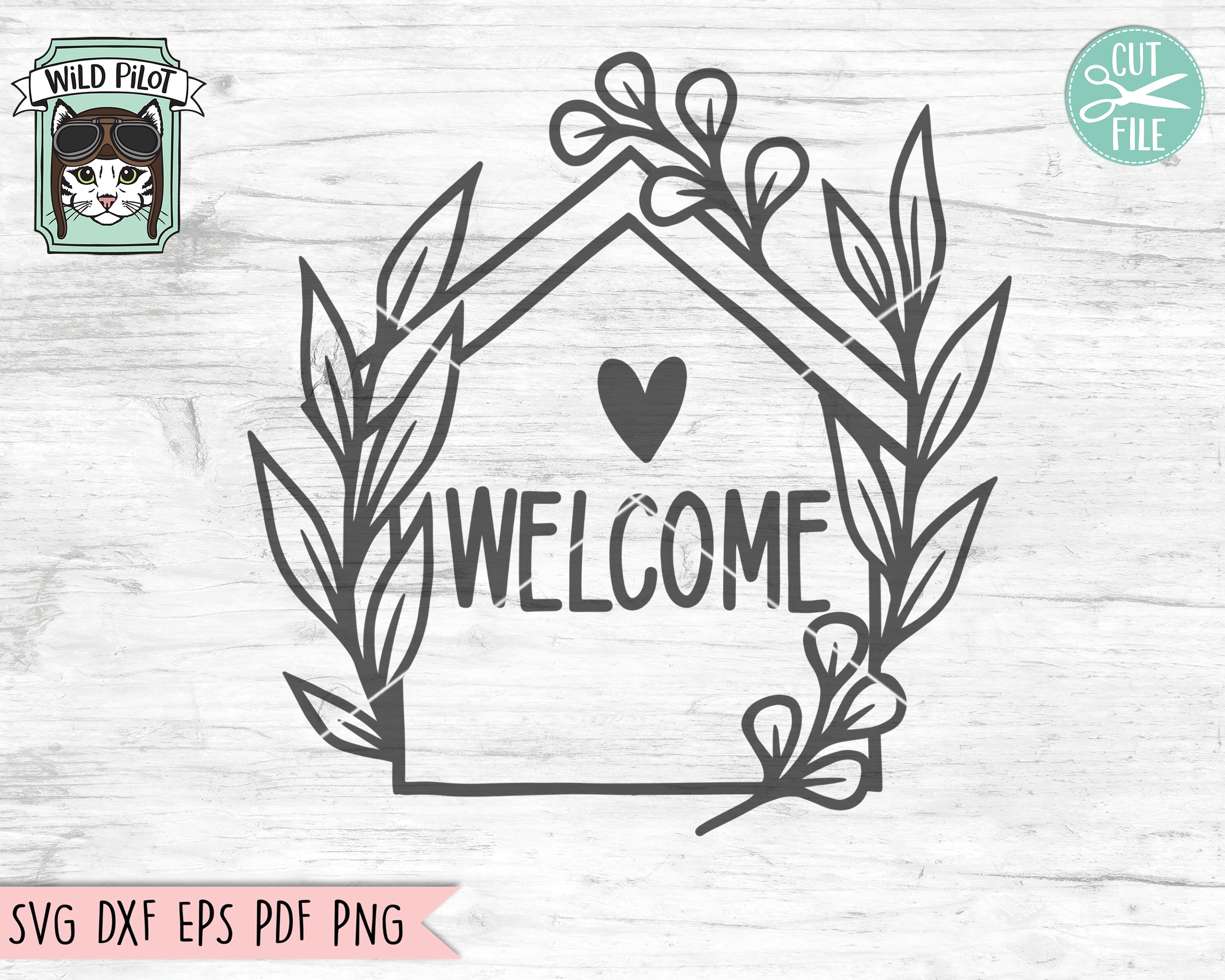 Welcome Sign SVG File, Welcome Sign Cut File, House SVG, Home Cut File ...