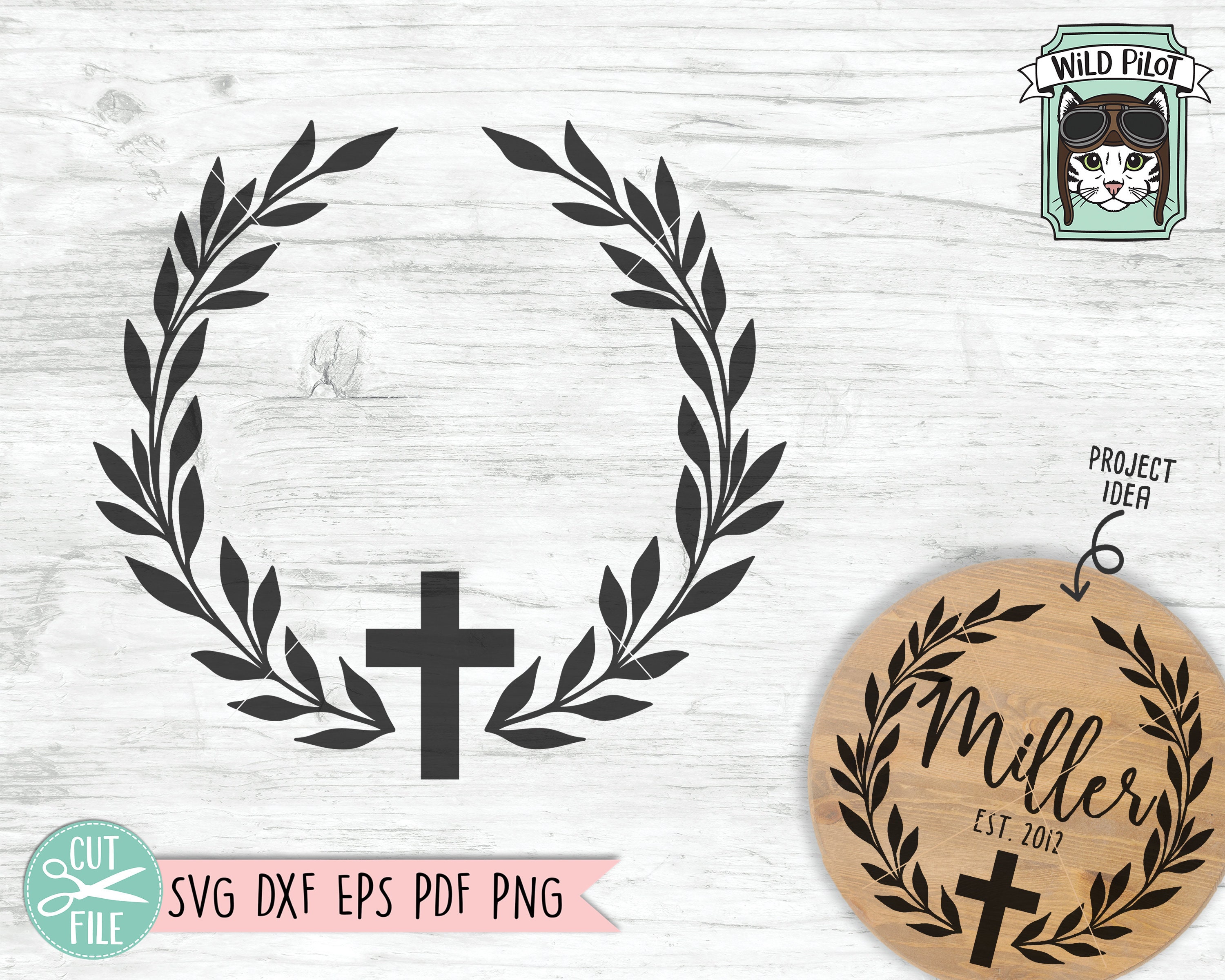 Cross SVG Cut File Religious SVG Monogram Frame SVG Cross - Etsy Canada
