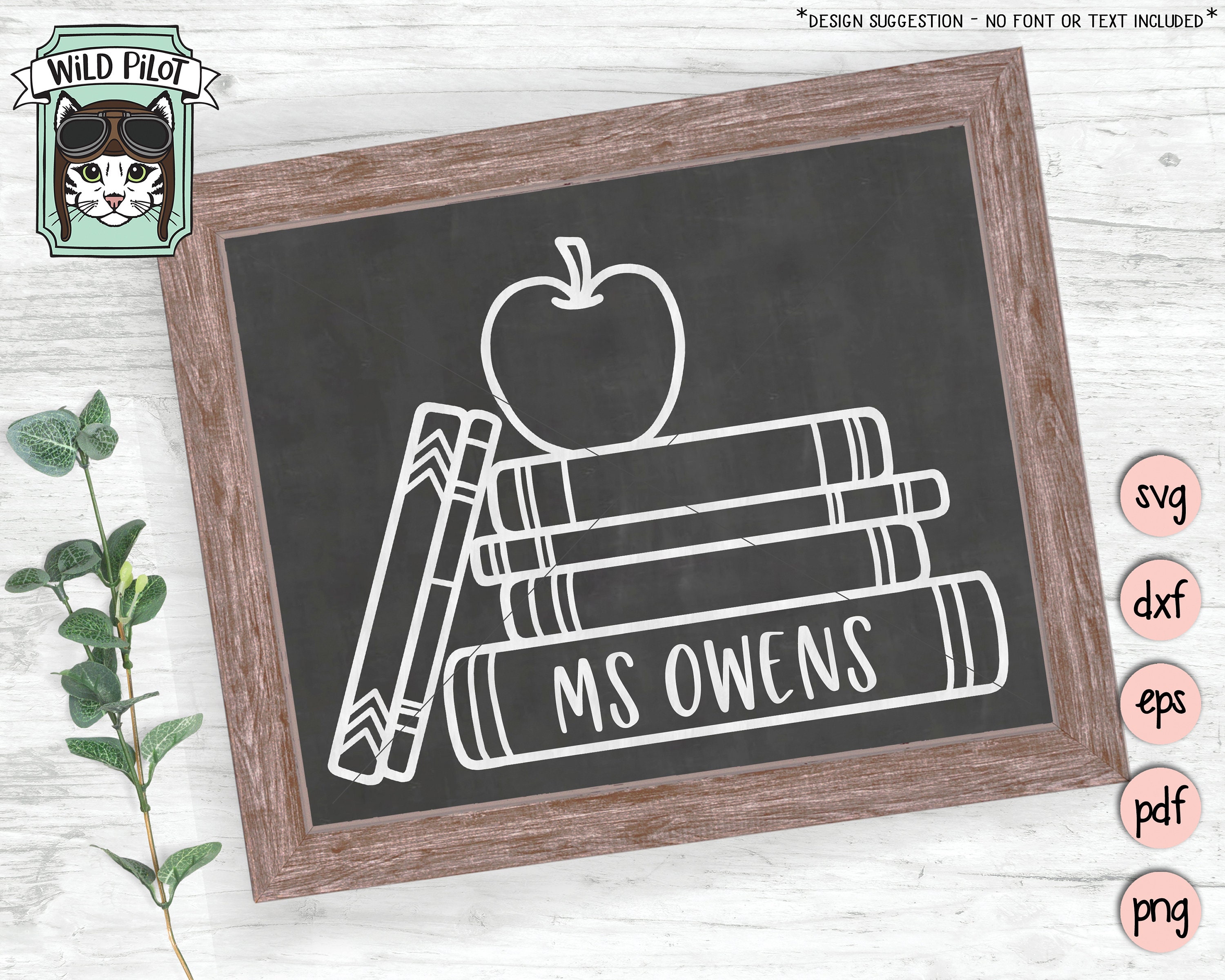Teacher Monogram SVG, Teacher Sign Svg File, Teacher Svg, Teacher Cut ...