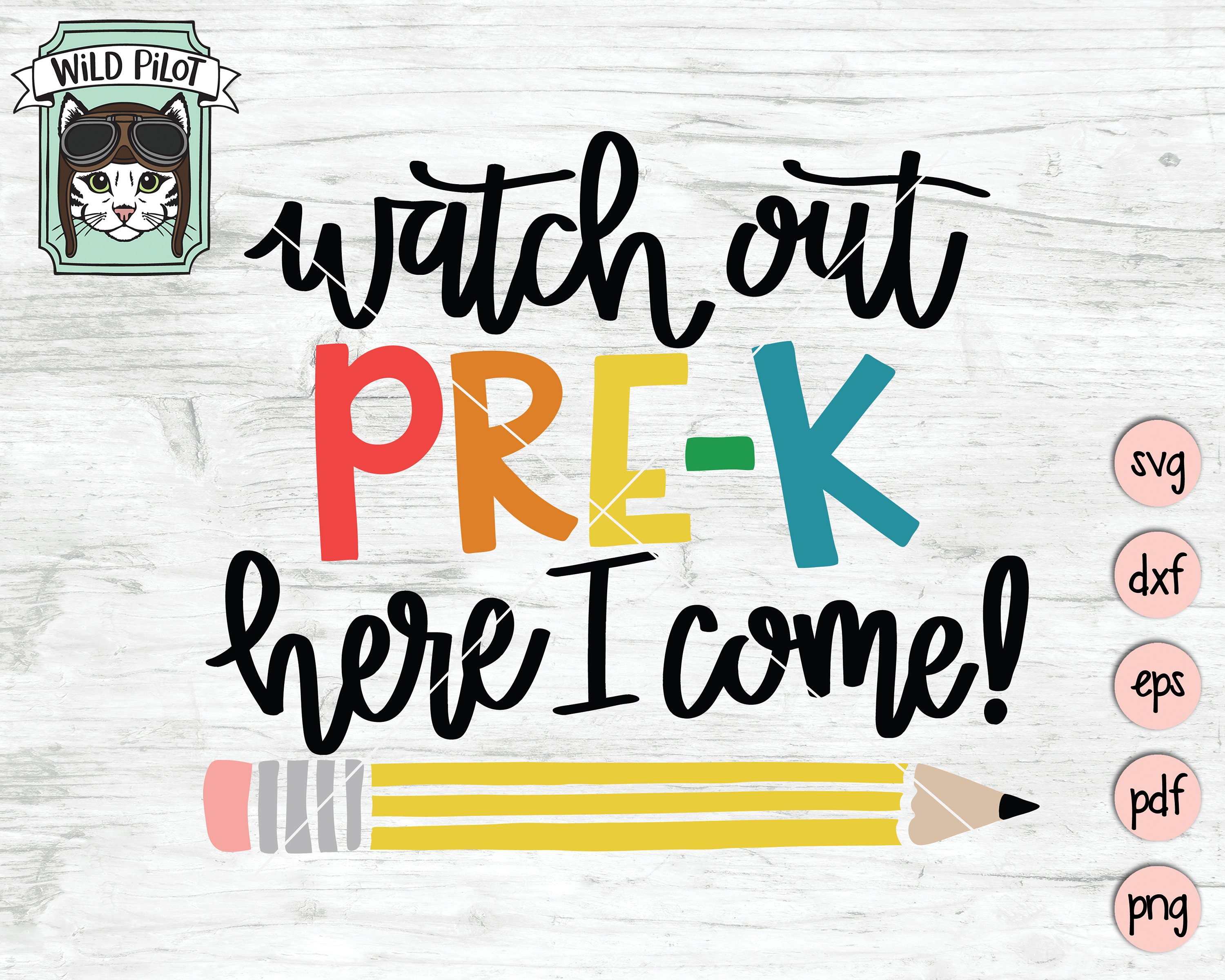 Prek SVG File Watch Out Pre-k Here I Come Svg First Day of - Etsy