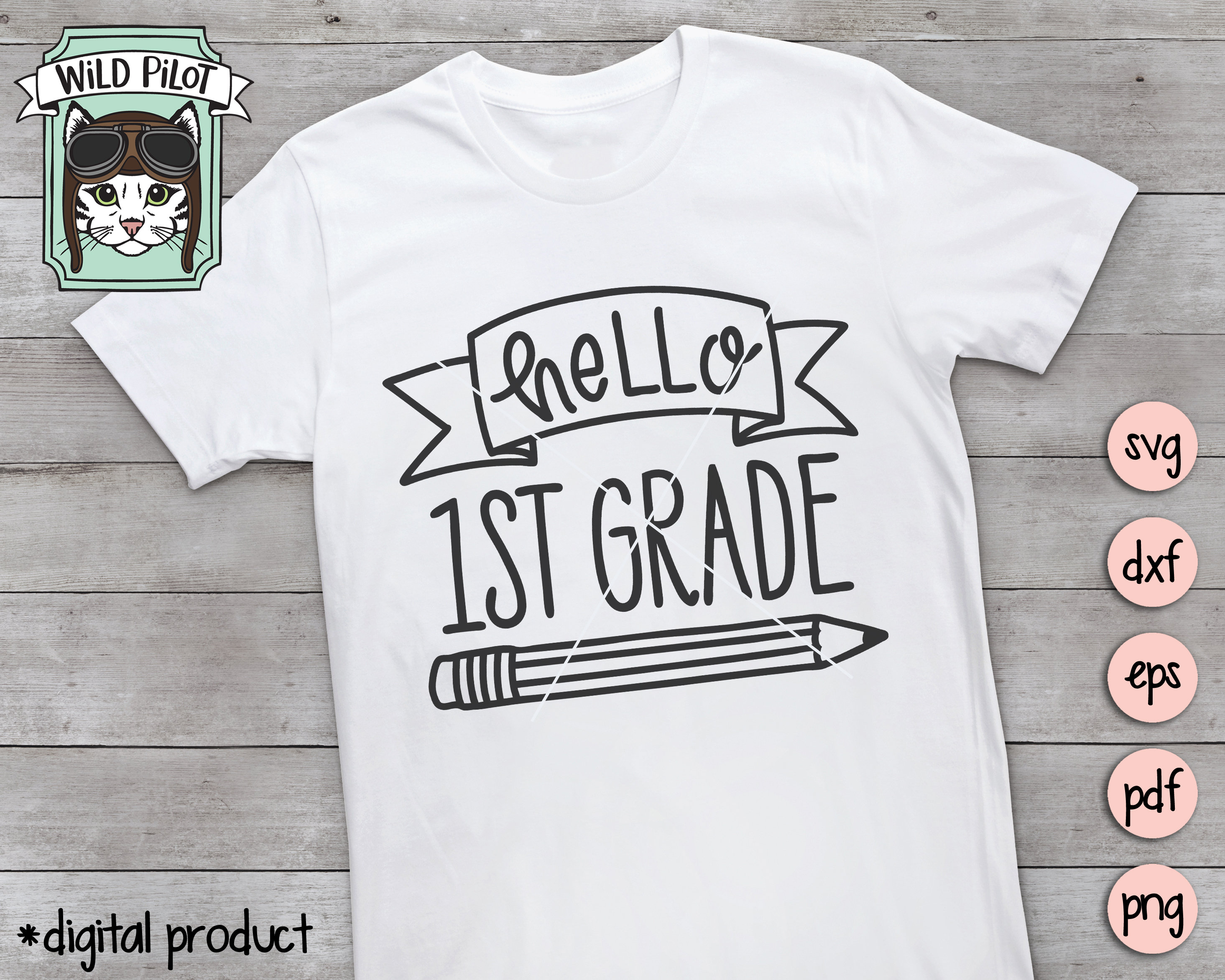 First Day of School SVG File, Back to School SVG, 1st Grade SVG, School ...