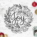 Christmas SVG File, Joy Svg, Christmas Round SVG File, Round Christmas ...