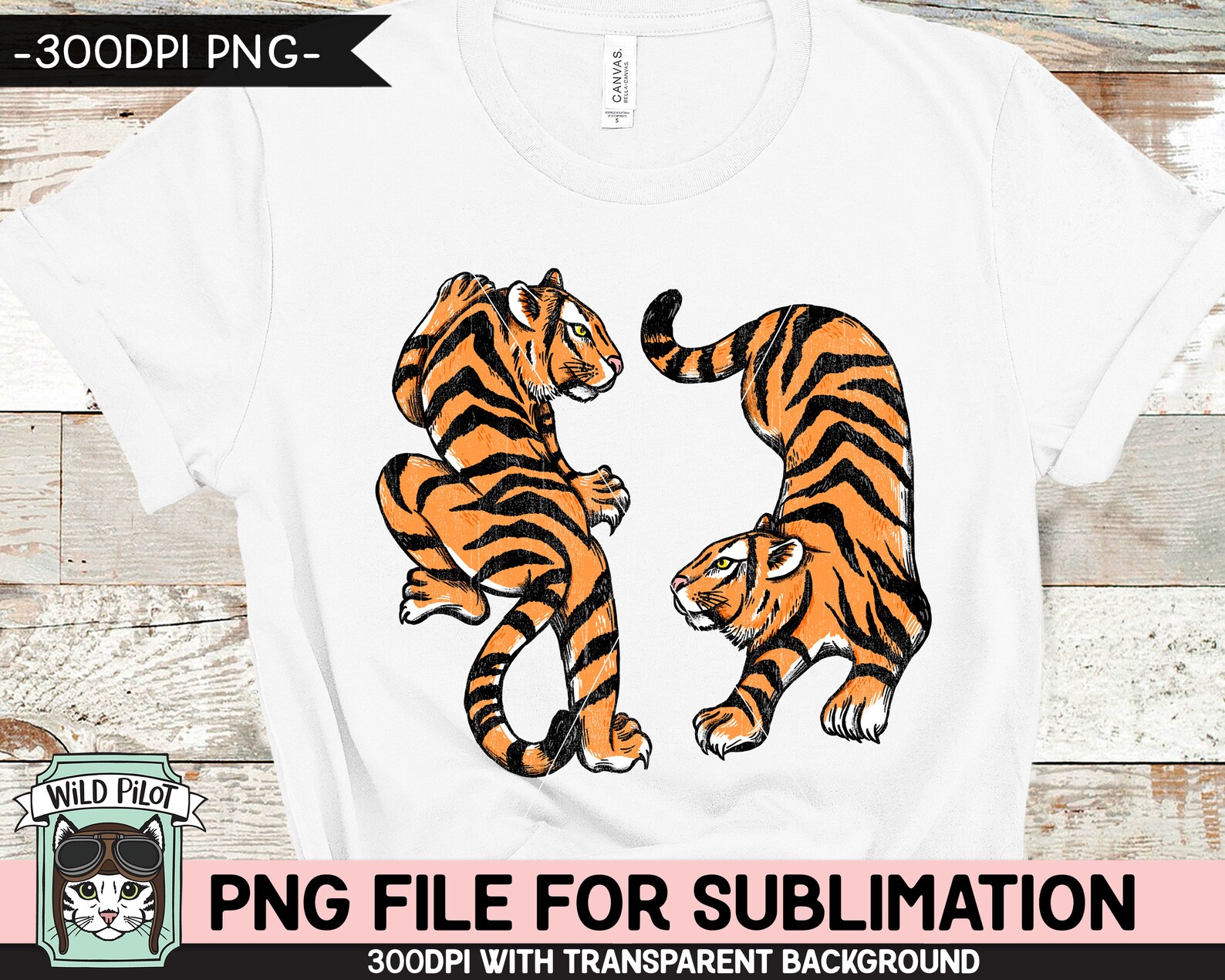 Tiger SUBLIMATION Design PNG, Fighting Tigers Png File, Tiger Tattoo ...