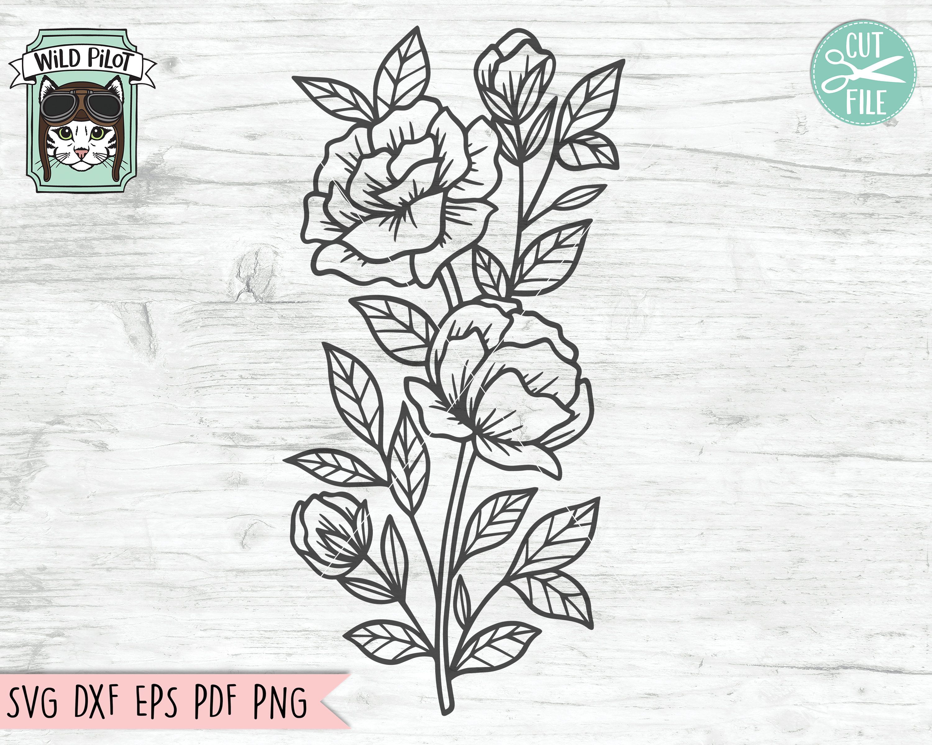 Flower SVG Files, Bouquet SVG File, Bouquet of Flowers SVG, Flower Cut ...