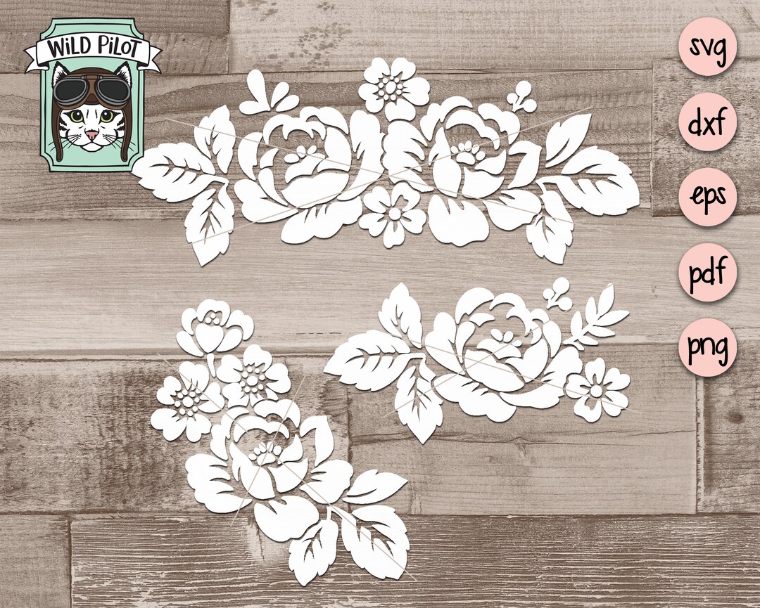 Flower SVG Files, Flower Cut Svg, Flower Cut File, Floral Svg Files ...