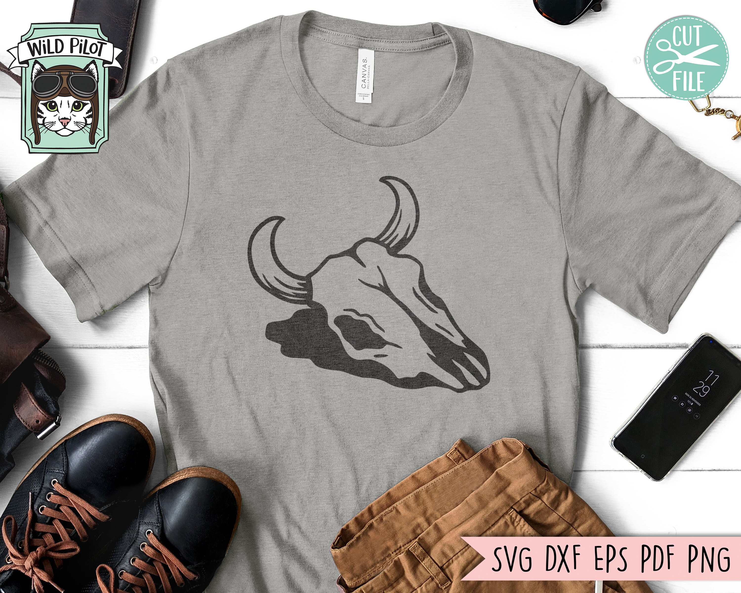 Cow Skull SVG, Bull Skull SVG, Cow Skull Png, Southwest SVG, Desert Svg ...