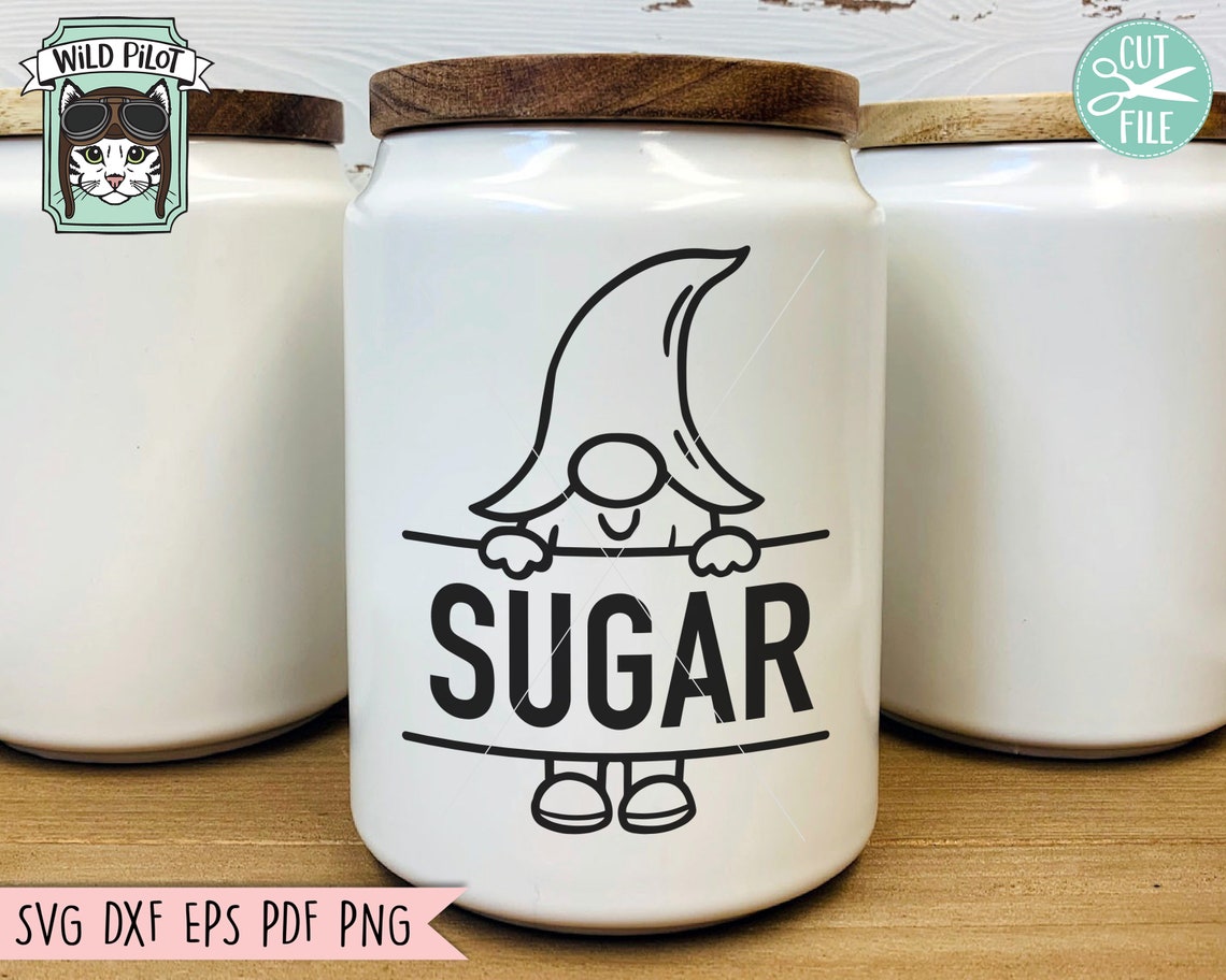 Gnome SVG File, Gnome Split Monogram Frame SVG, Gnome Cut File, Gnome ...