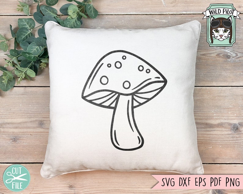 Mushroom SVG, Mushroom Cut File, Mushroom Clipart, Mushroom Vector ...