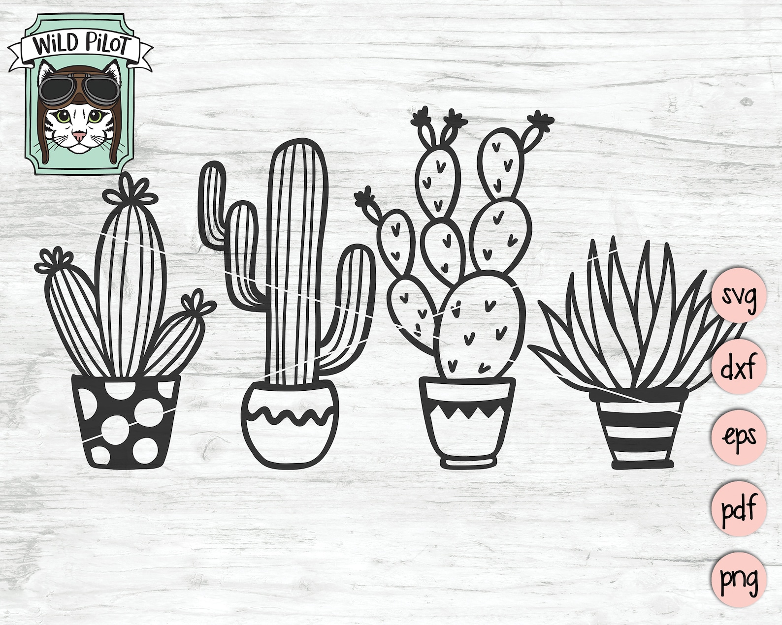 Cactus SVG File Succulent Svg File Cactus Clip Art - Etsy