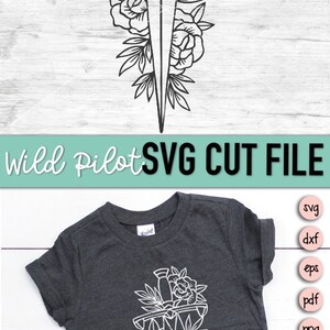 Sword Svg, Flower Sword Svg File, Floral Sword Cut File, Knife Clip Art ...