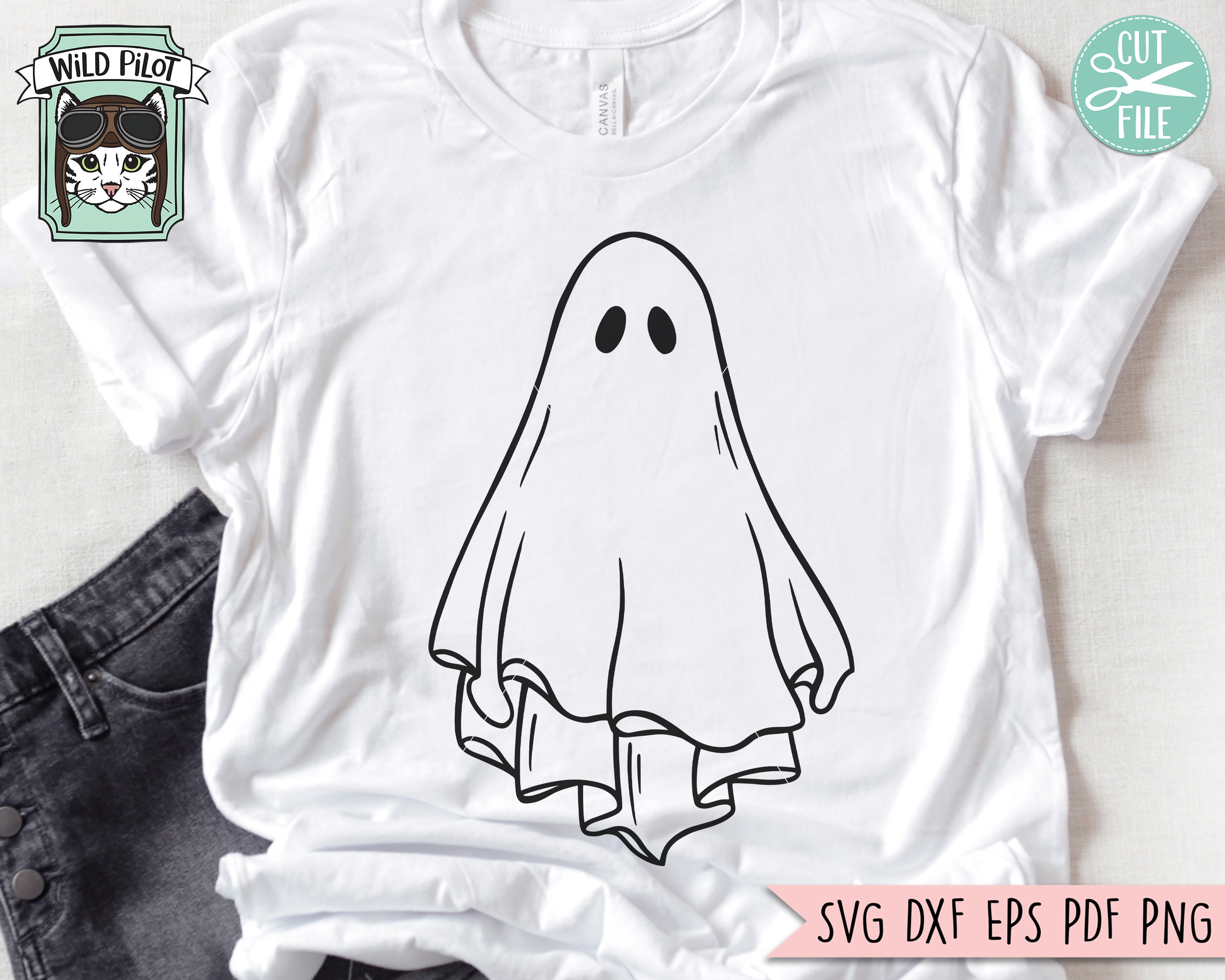 Ghost SVG File, Halloween SVG, Halloween Cut File, Ghost Cut File ...