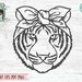 Tiger Bandana SVG, Tiger SVG File, Tiger Cut File, Tiger With Bandana ...