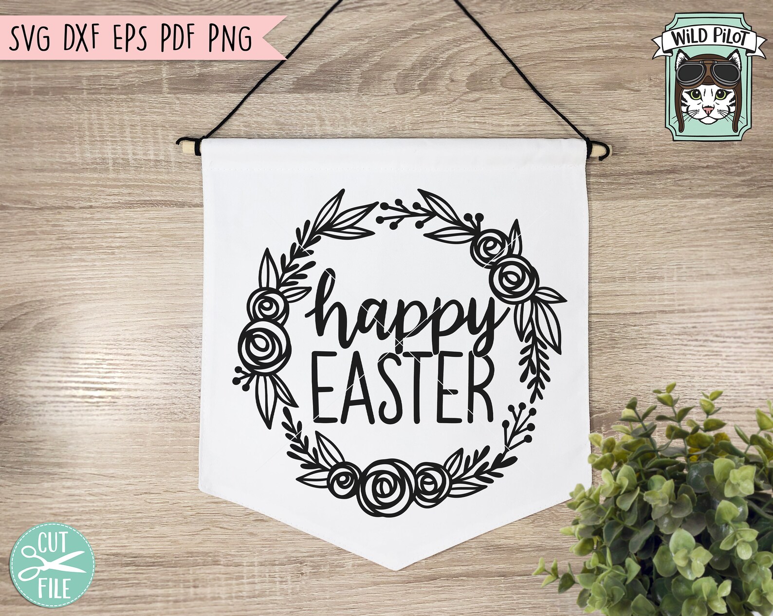 Happy Easter SVG Cut File Easter Sign SVG File Happy Easter - Etsy