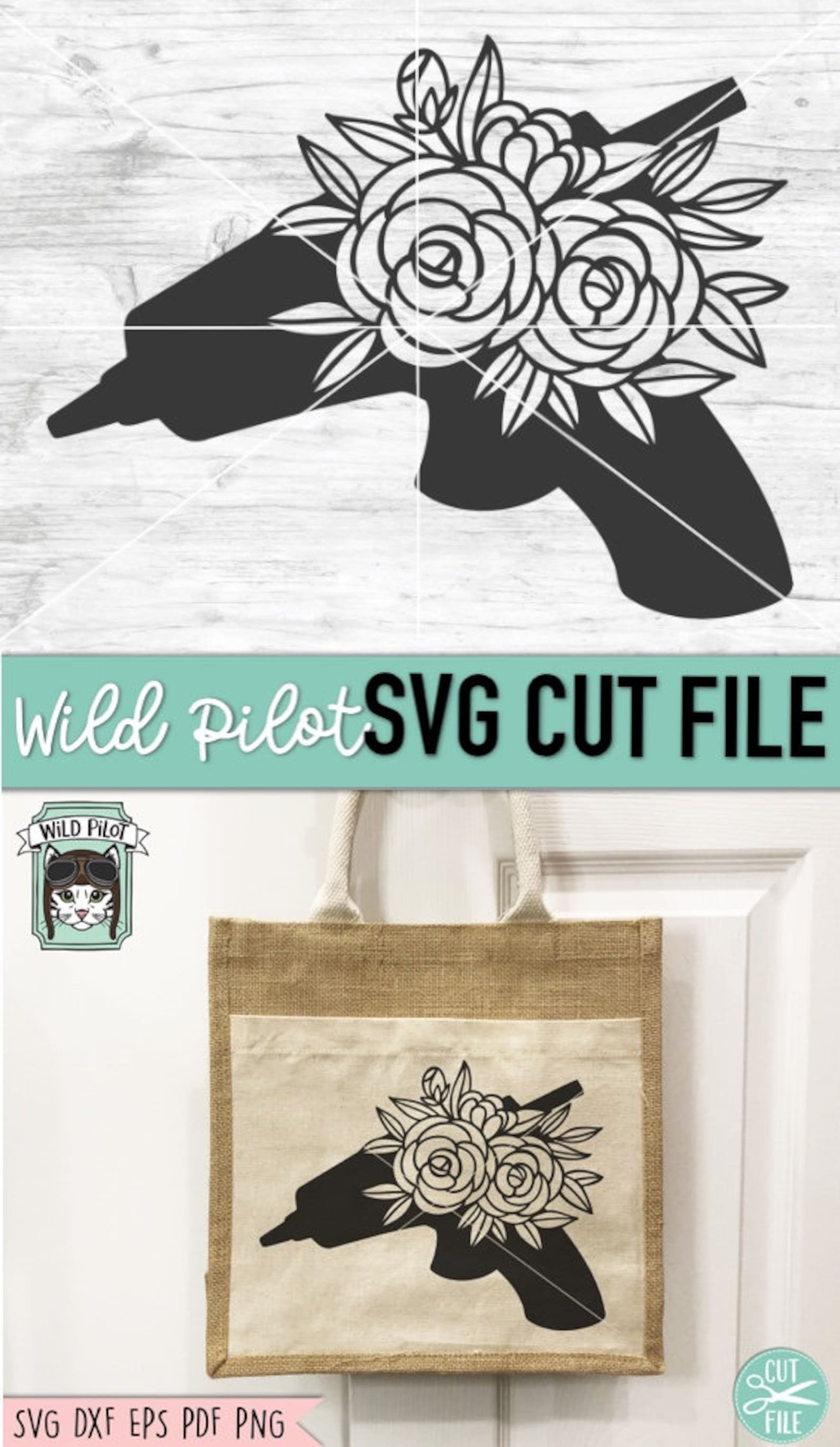 Glue Gun SVG File Glue Gun Cut File Glue Gun Floral Glue - Etsy
