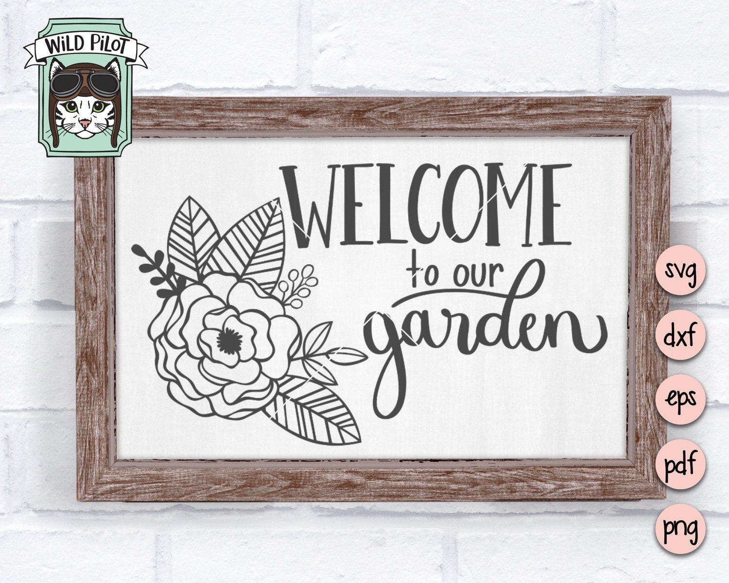 Welcome to Our Garden SVG Welcome Sign Clipart Garden Svg - Etsy