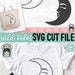 Moon SVG Cut File, Moon PNG, Man in the Moon SVG File, Moon Clipart ...