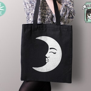 Moon SVG Cut File, Moon PNG, Man in the Moon SVG File, Moon Clipart ...