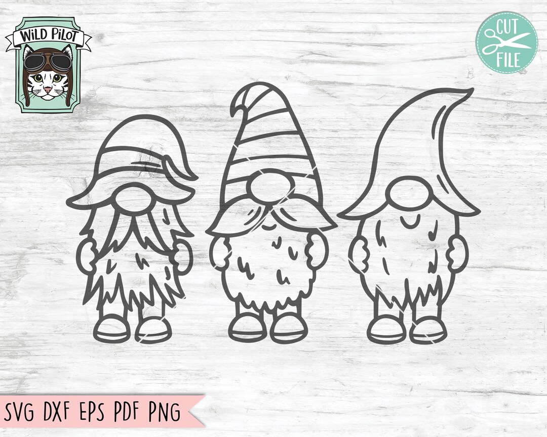 Gnome SVG File, Gnome Cut File, Gnome Clipart, Gnome Vector, Gnome Clip ...