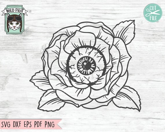 Flower Eye Svg File Rose Eyeball Cut File Floral Eye Svg | Etsy