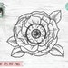 Flower Eye Svg File, Rose Eyeball Cut File, Floral Eye Svg File ...