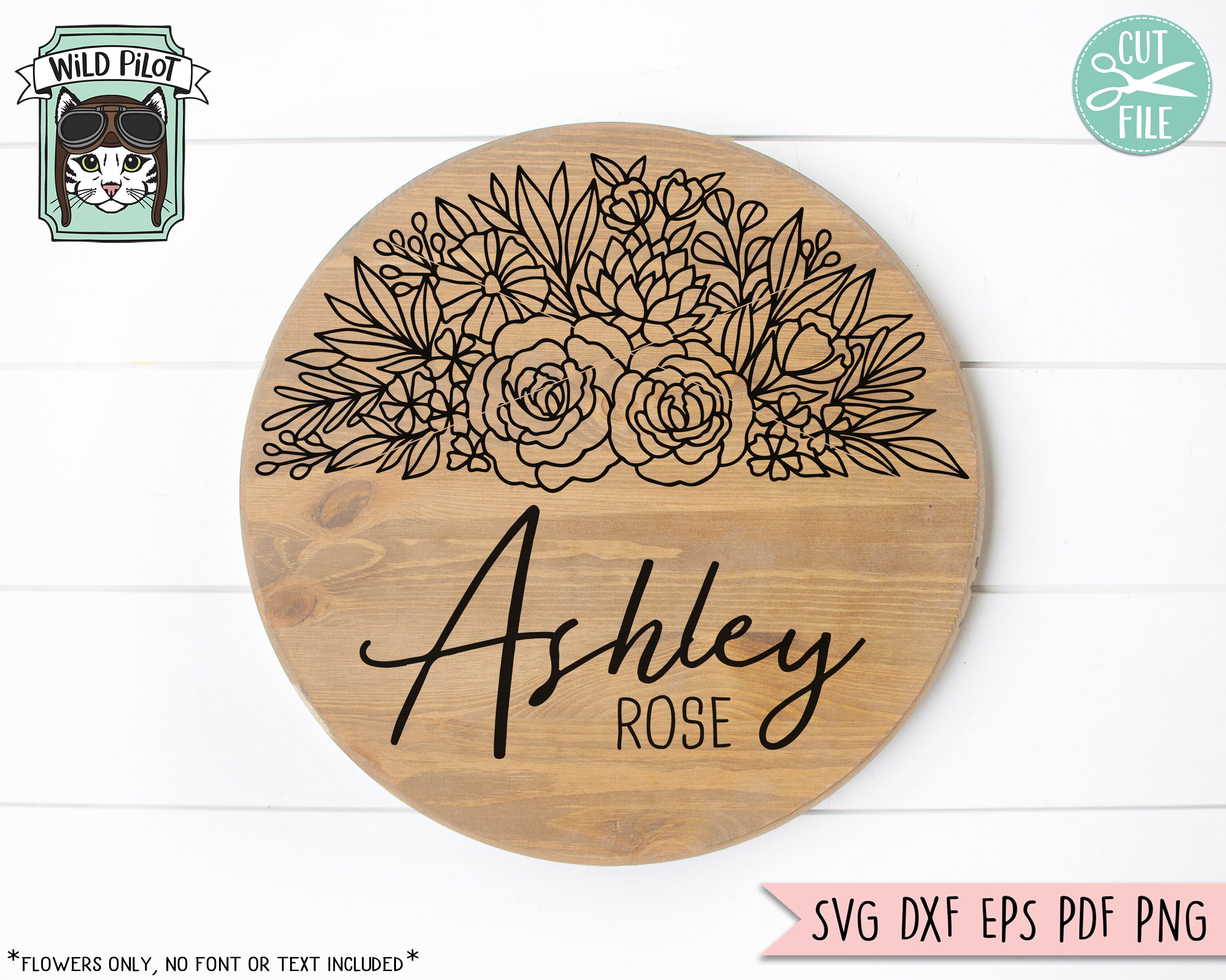 Flower Round Border SVG Flower Border Svg Flower Svg File - Etsy