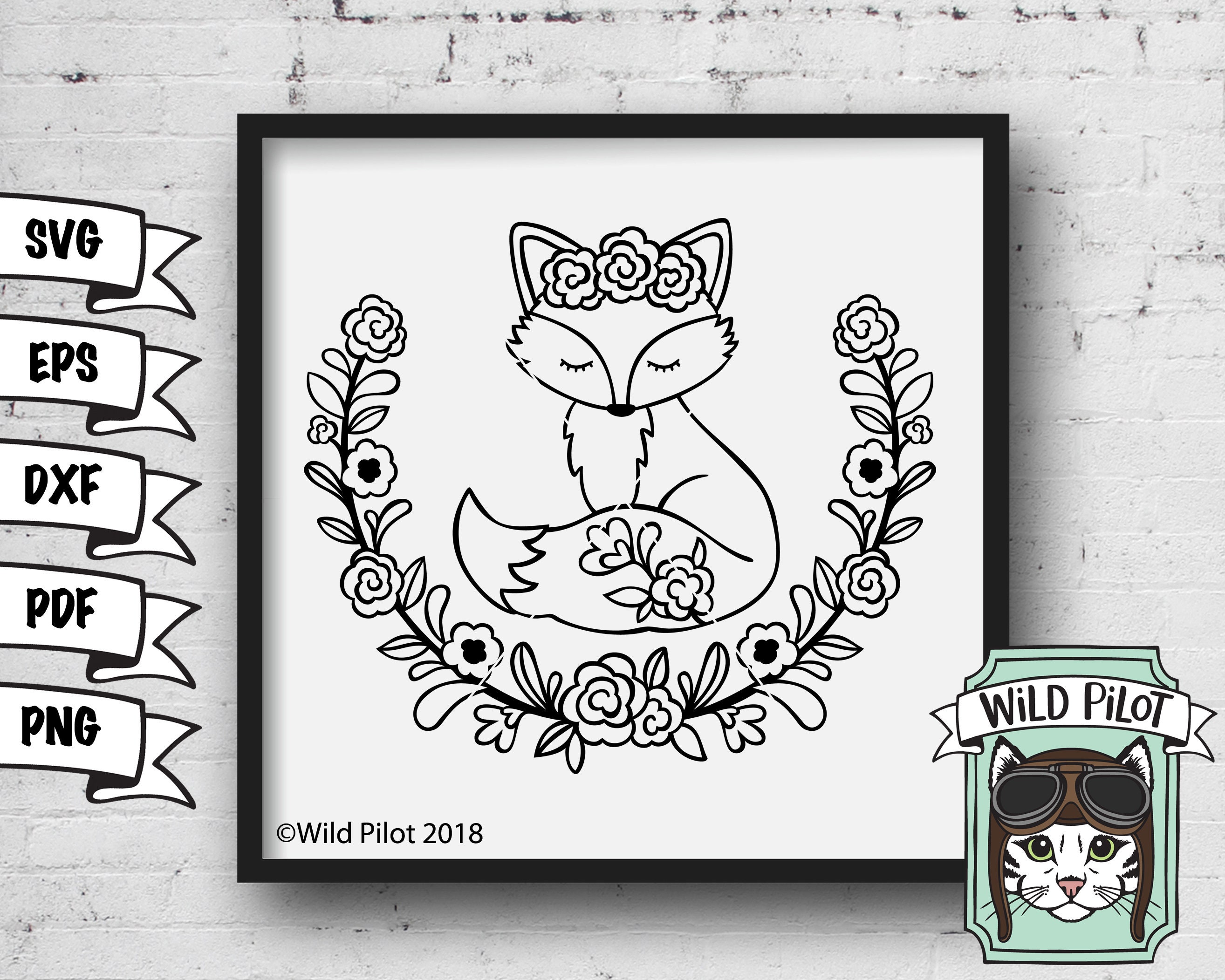 Fox SVG Cute Fox svg Fox svg file Fox Clip Art cute fox | Etsy