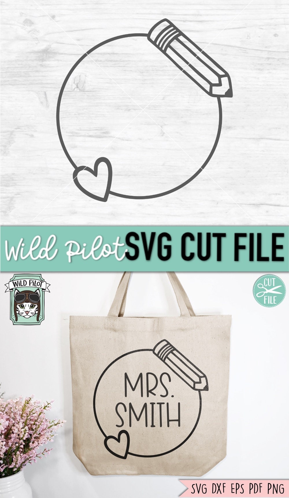 Monogram Frame SVG, Teacher Shirt SVG, Teacher Monogram Frame Svg ...