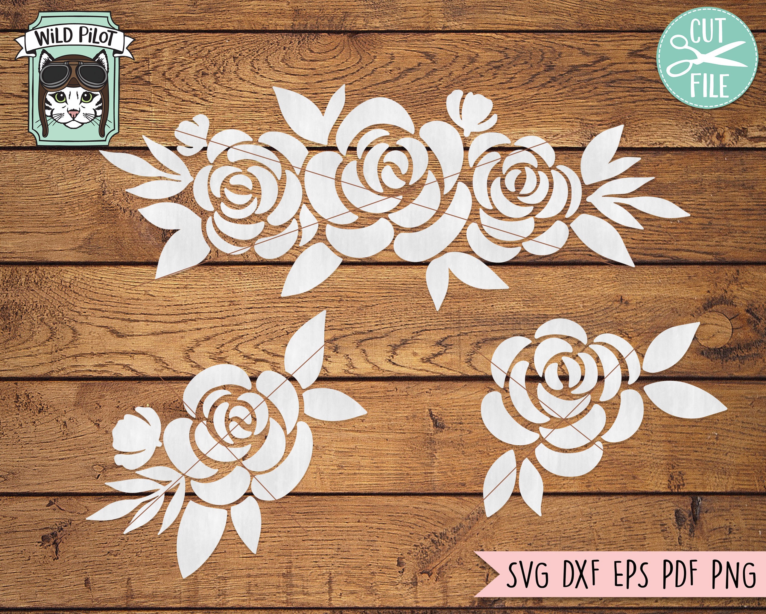 Flower SVG Files Flower Cut Svg Flower Cut File Floral Svg | Etsy