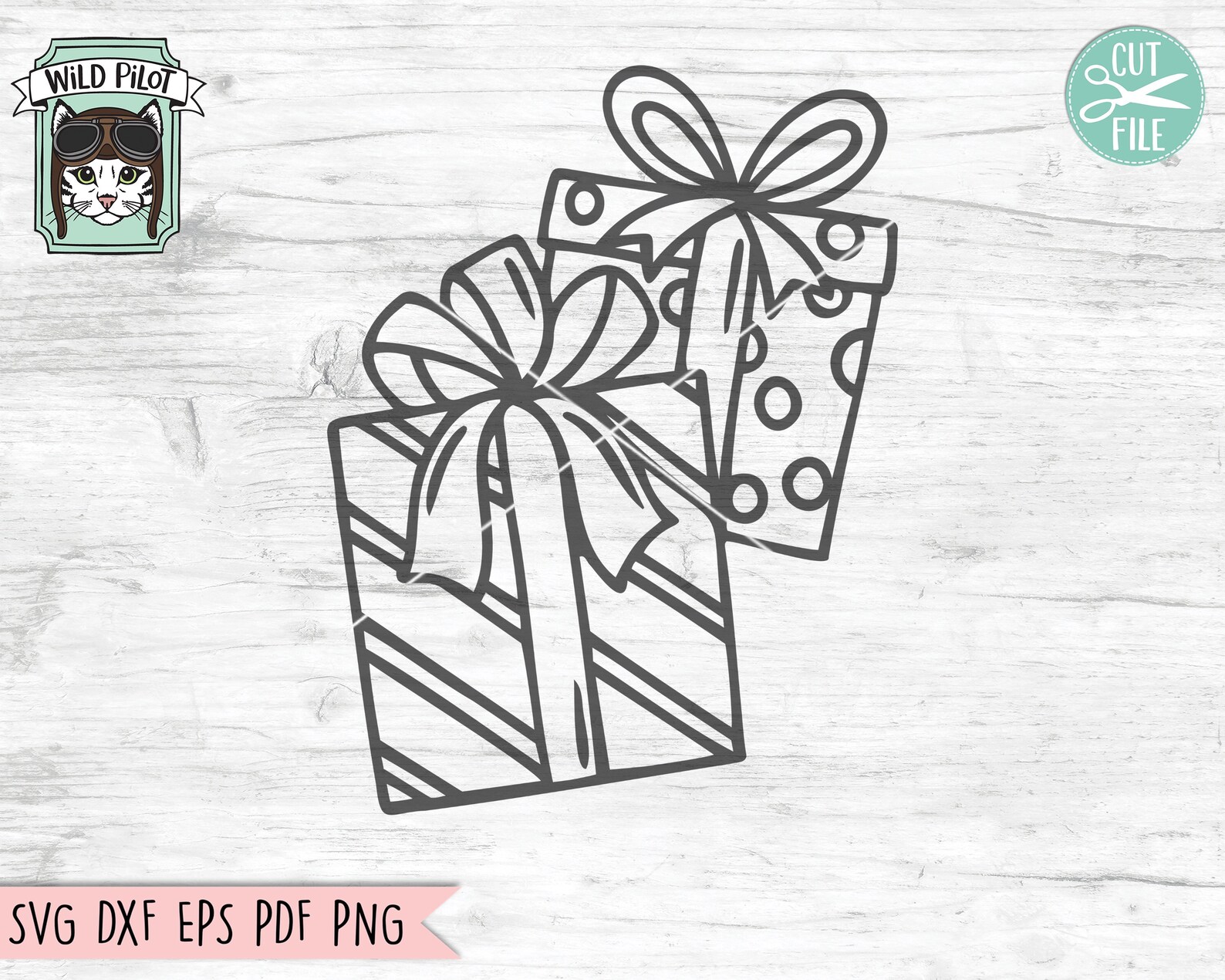 Birthday Presents SVG File Christmas Presents SVG Happy - Etsy