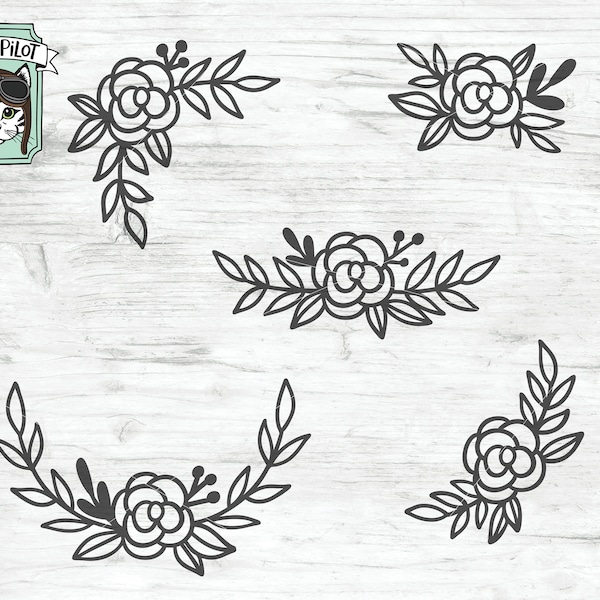 Wedding Flower Cluster Svg - Etsy
