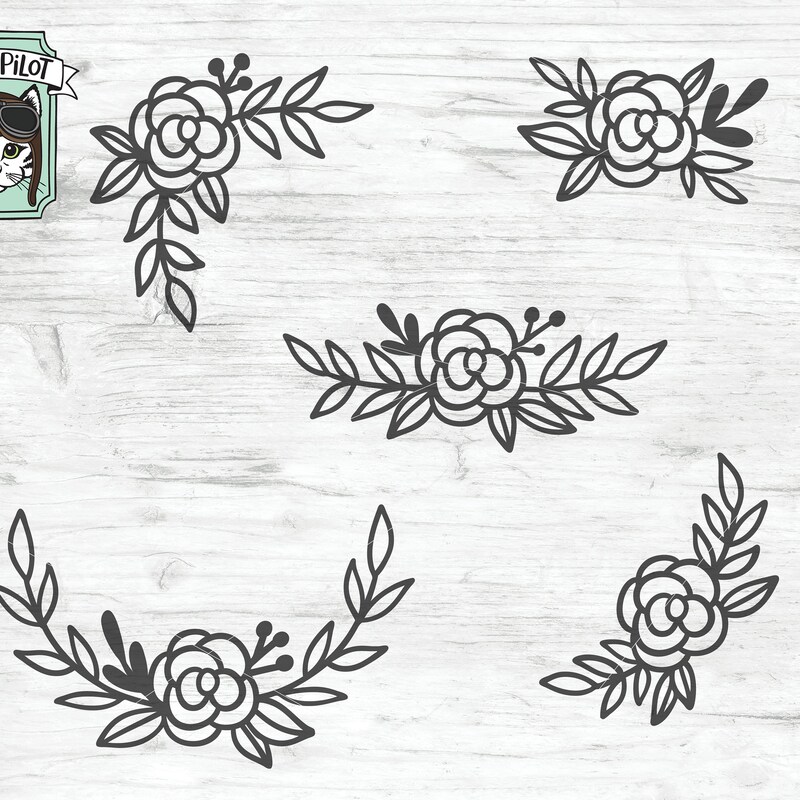 Floral Swag Clip Art - Etsy