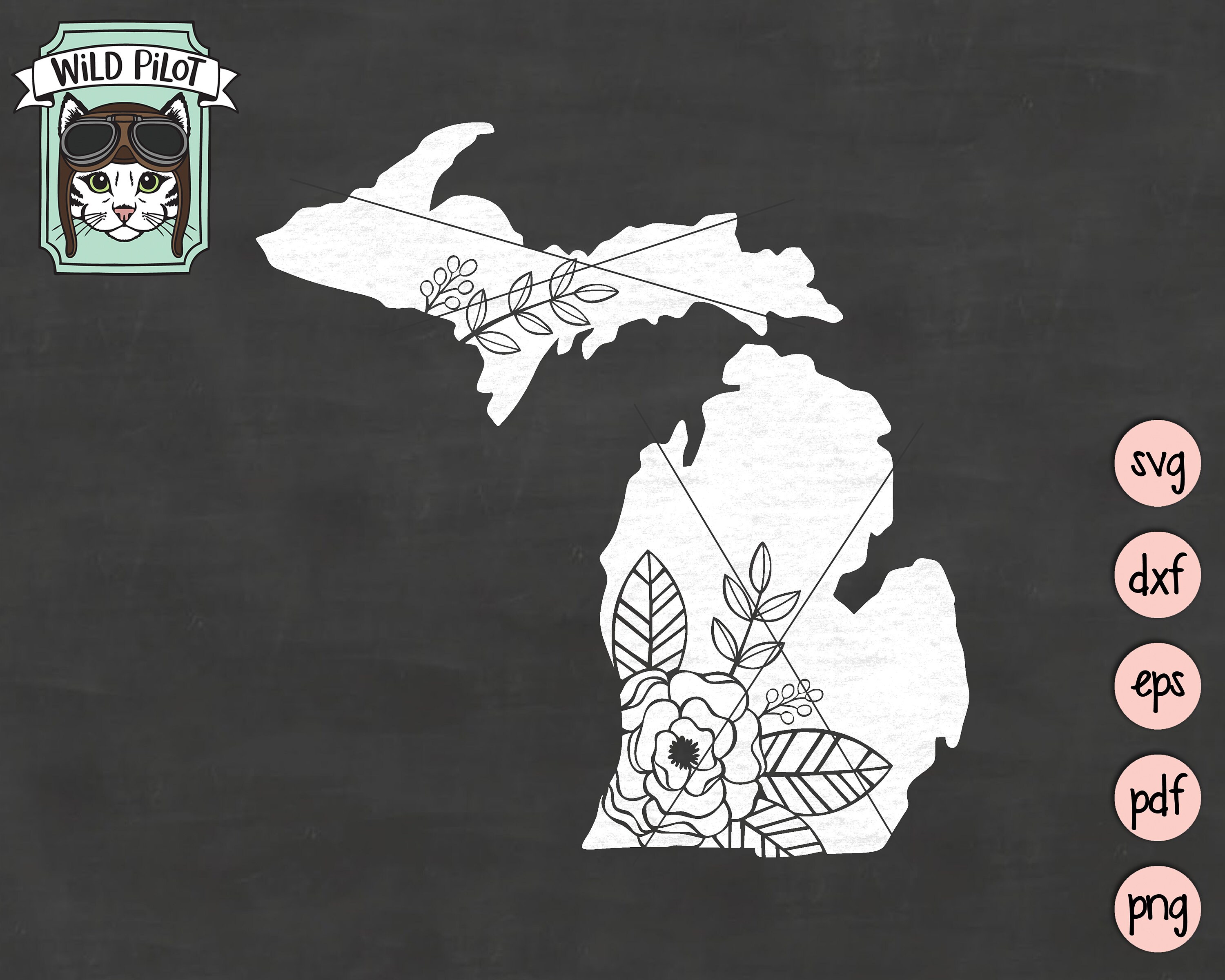 Michigan Svg Michigan Silhouette Svg File Michigan Clipart - Etsy